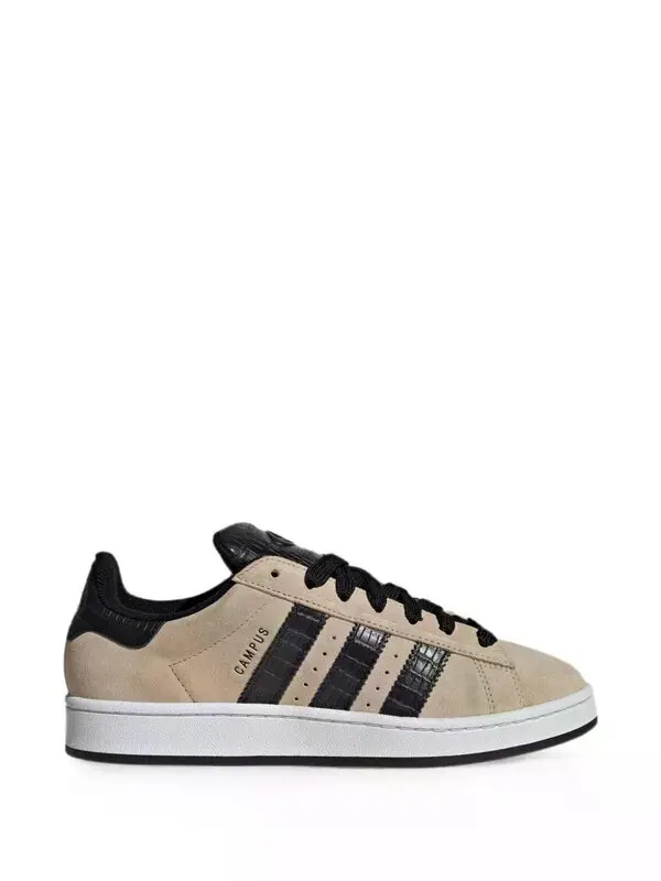 Adidas Campus 00s Crocodile-effect Sneakers - Neutrals