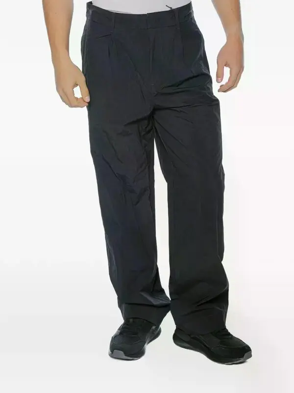Armani Exchange Pleated Front Crinkled Trousers