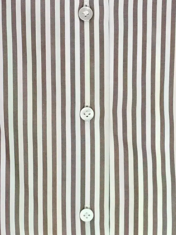 BORRIELLO NAPOLI Striped Spread-collar Shirt
