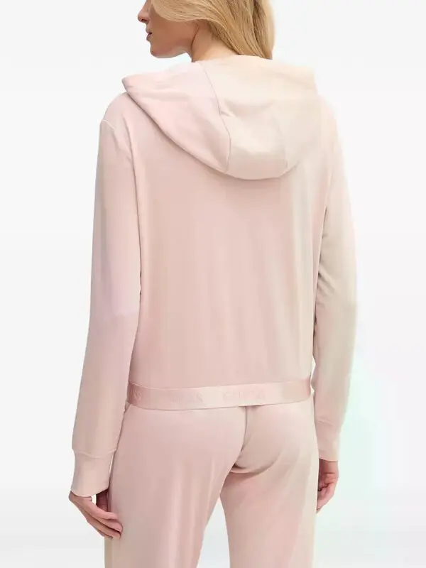Guess Embroidered Logo Zip-up Hoodie
