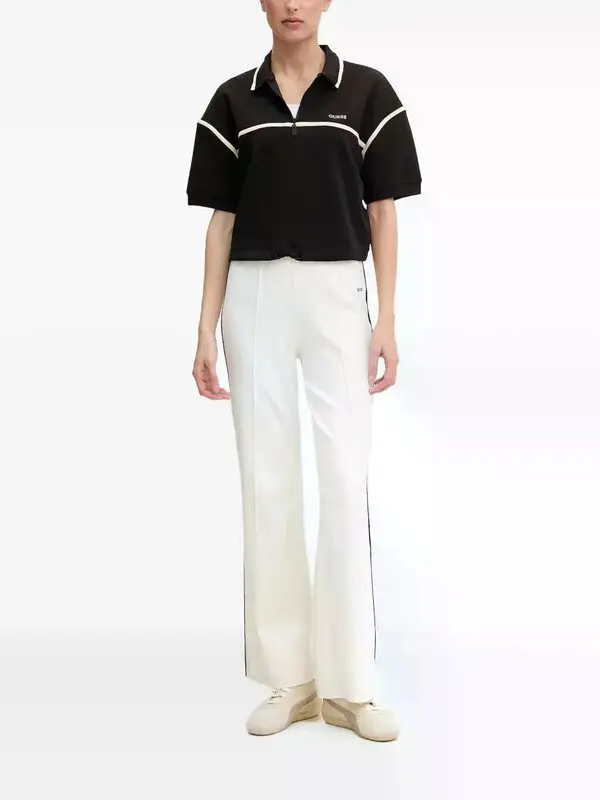 Guess Drawstring Hem Polo Shirt - Brown