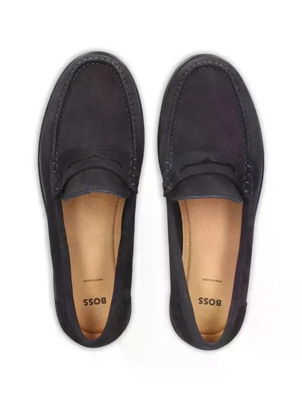 BOSS Suede Penny Loafers