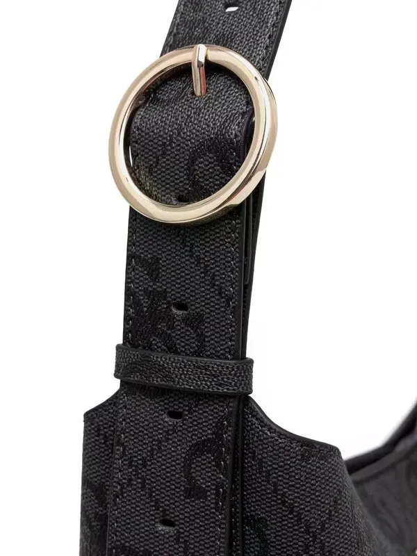 Guess Monogram Print Logo Plaque Tote Bag
