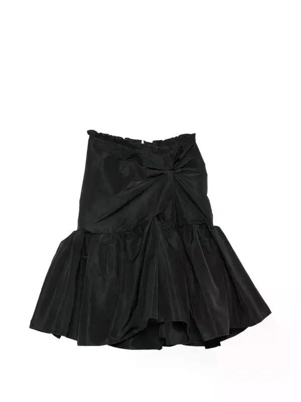 N°21 Ruffled Gathered Skirt - Black