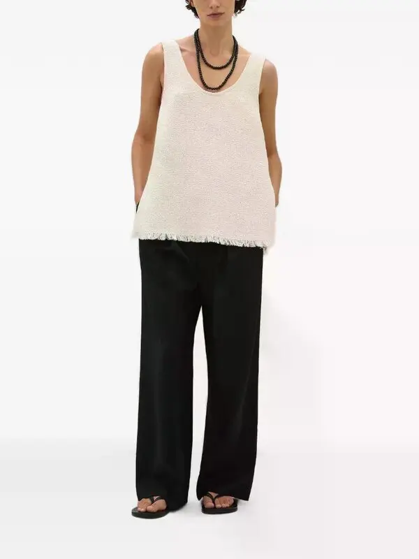 A.emery Sloane Frayed Bouclé Top