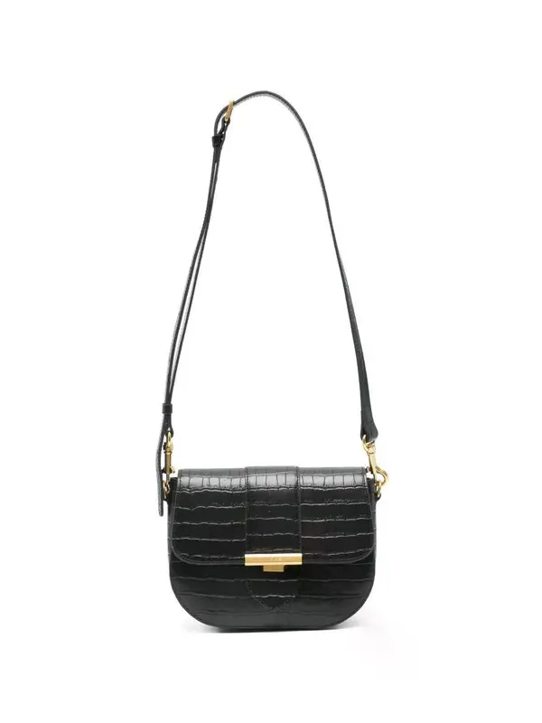 LANCASTER Exo Ily Croc-effect Leather Crossbody Bag
