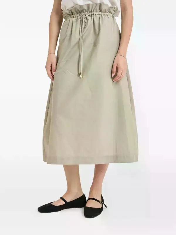 Liu Jo Drawstring Paperbag Waist Skirt - Green