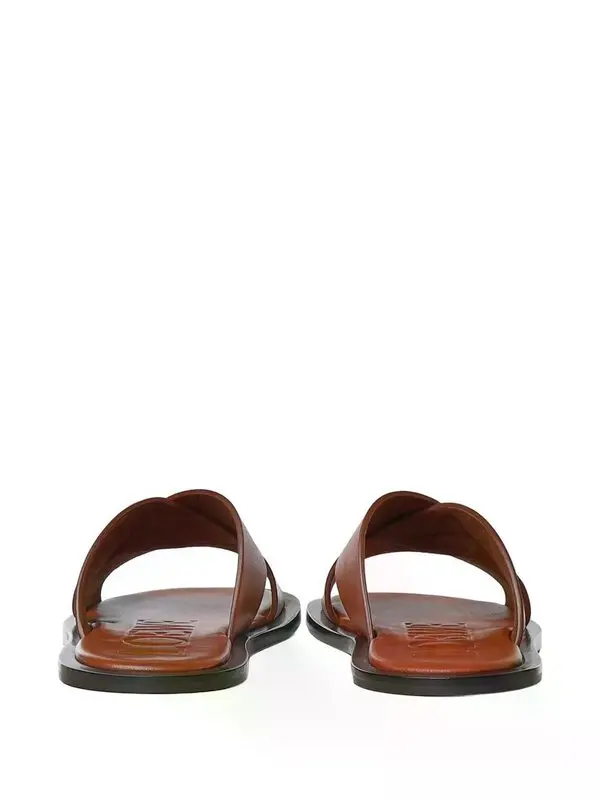 Loewe Crossover Strap Whipstitched Sandals