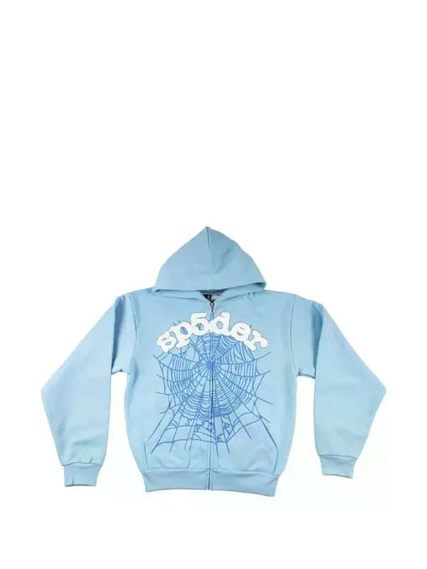 SP5DER Og Web Zip-up Hoodie - Blue