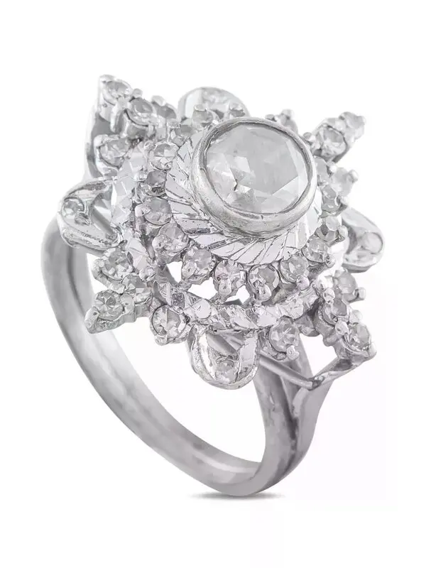 LB EXCLUSIVE 18k White Gold Diamond Ring - Silver