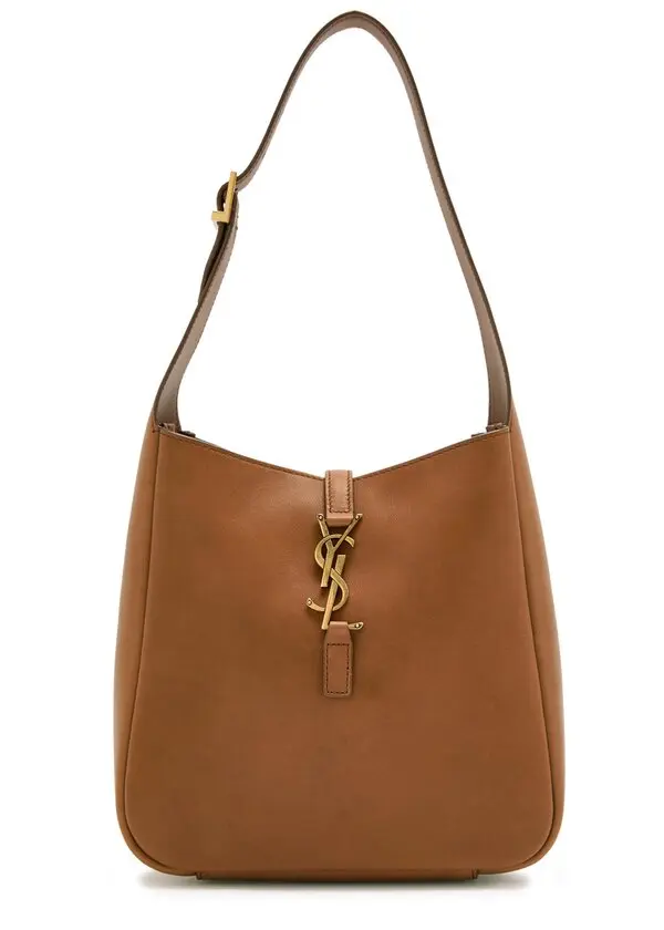 Saint Laurent Le 5 Á 7 Grained Leather Shoulder Bag - Brown