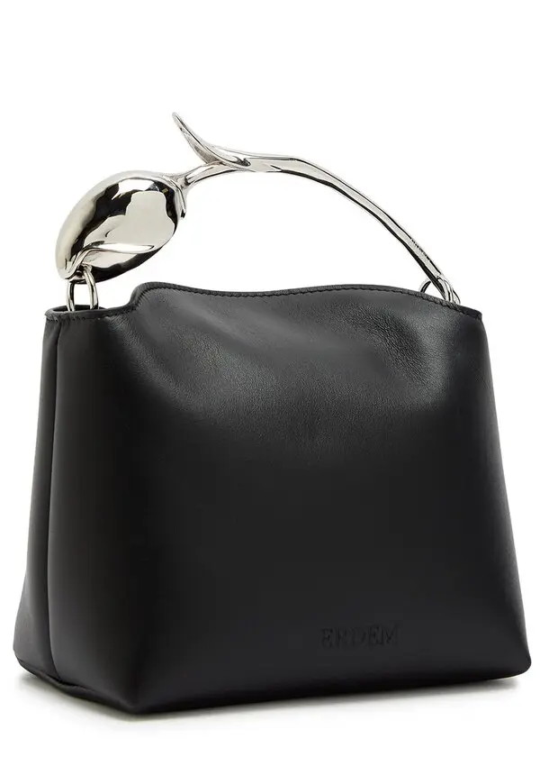 Erdem Bloom Mini Leather Top Handle Bag