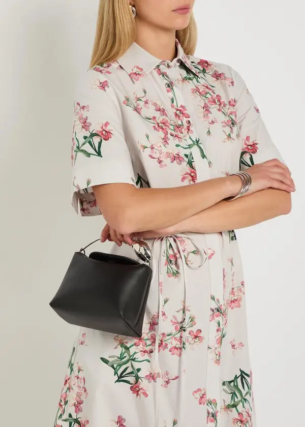 Erdem Bloom Mini Leather Top Handle Bag