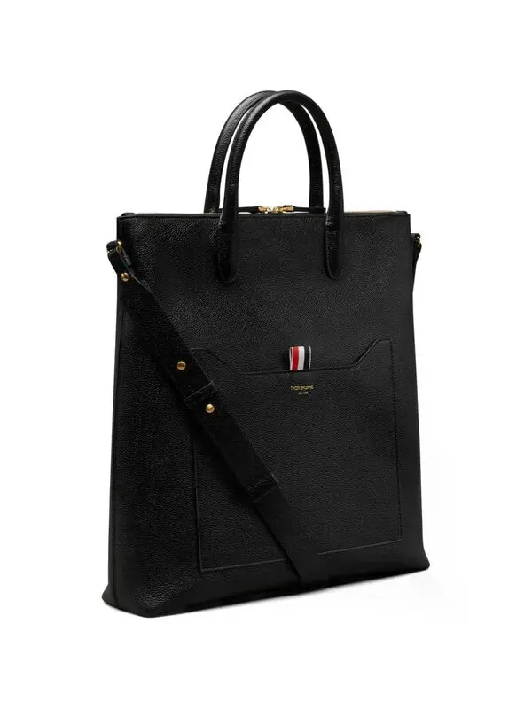 Thom Browne Pebble-grain Leather Tote Bag