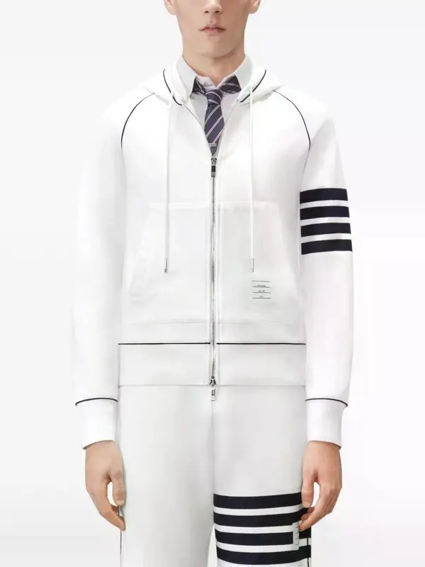 Thom Browne Loopback Stripe-detail Hoodie