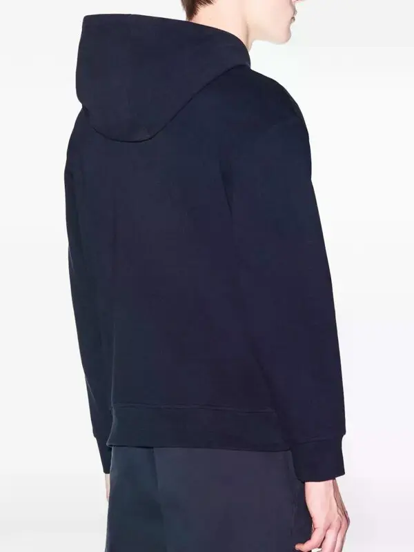 Armani Exchange Logo Patch Zip-up Hoodie