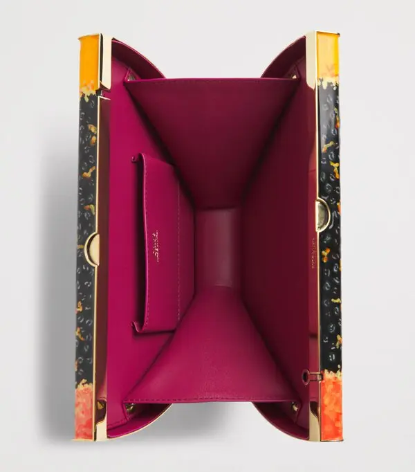 Chloé Enamel Tropics Papaya Minaudière Bag - Orange