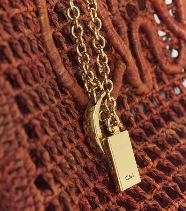 Chloé Raffia Tote Bag