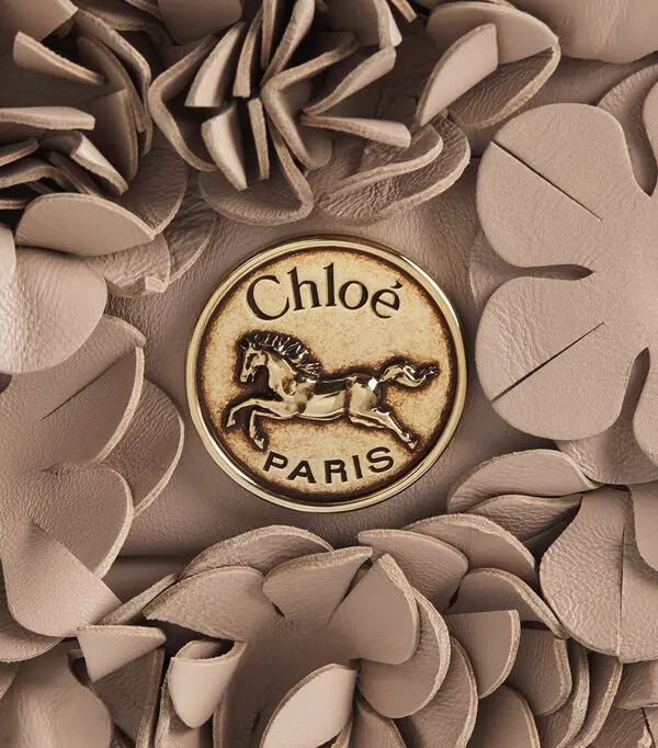 Chloé Lambskin Plissé Shoulder Bag - Brown