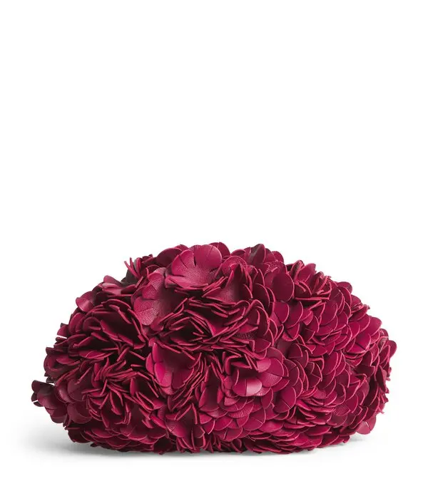 Chloé Leather Floral Shoulder Bag - Pink