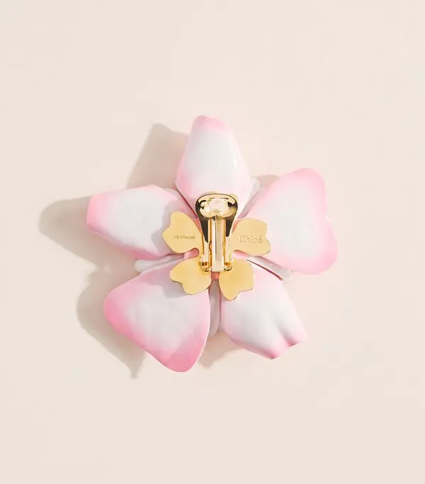 Chloé Bloom Clip-on Earrings - Pink