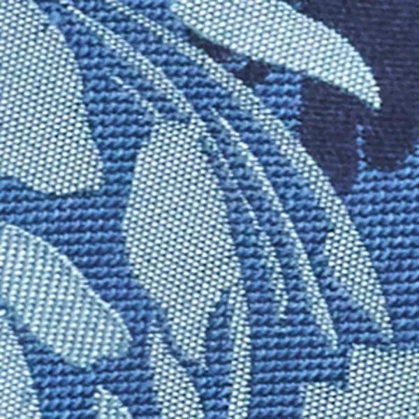 Isaia Silk-linen Jacquard Tie - Blue