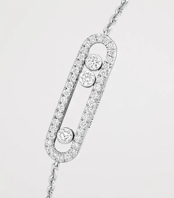 Messika Baby Move Classique Diamond Bracelet In White Gold