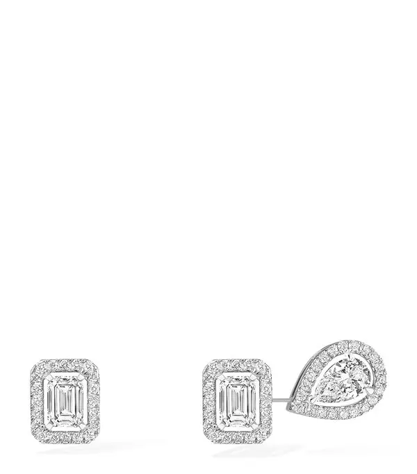 Messika My Twin Toi Et Moi Diamond Earrings In White Gold - Silver