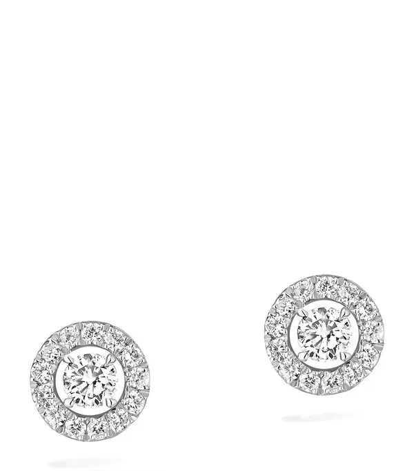 Messika Joy Diamond Stud Earrings In White Gold - Silver