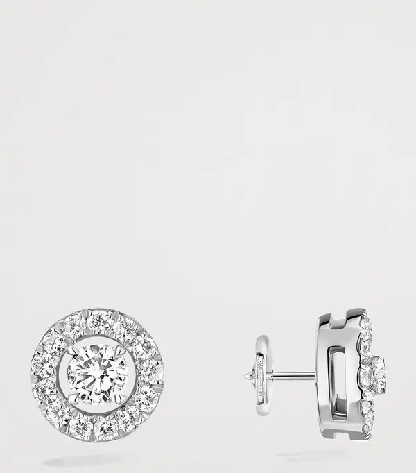 Messika Joy Diamond Stud Earrings In White Gold