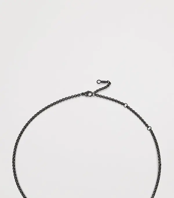 Messika Move Titanium Graphite Diamond Large Pendant Necklace