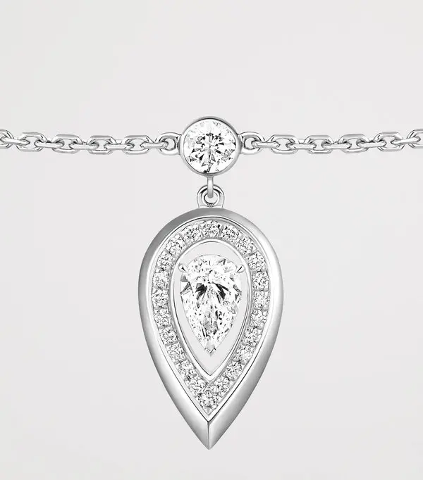 Messika Fiery White Gold And Diamond Anklet
