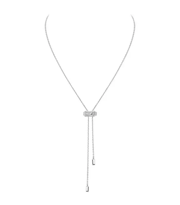 Messika Moderniste White Gold Diamond Necklace - Silver
