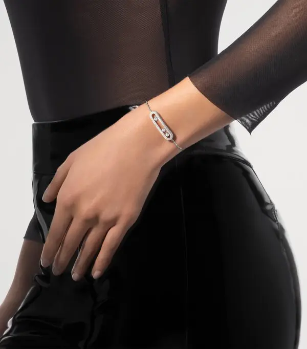 Messika Move Classique White Gold And Diamond Bracelet