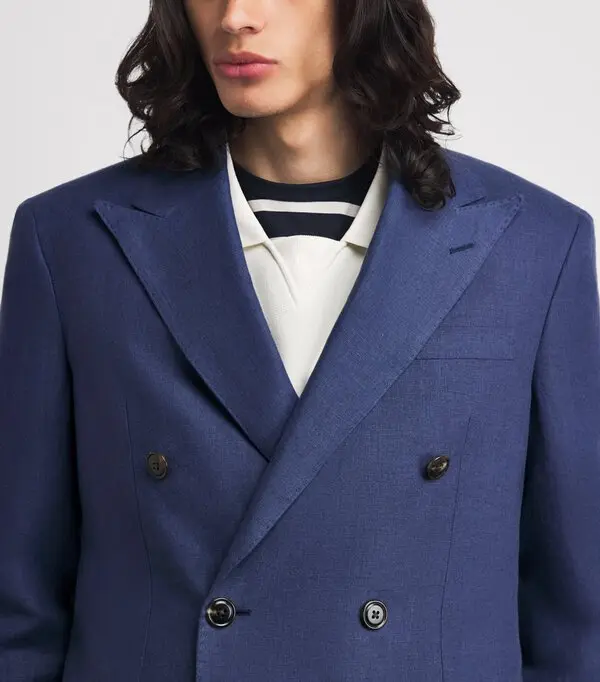 Polo Ralph Lauren Linen Double-breasted Blazer