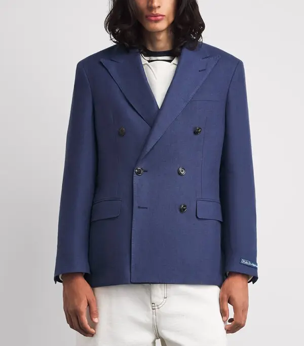 Polo Ralph Lauren Linen Double-breasted Blazer