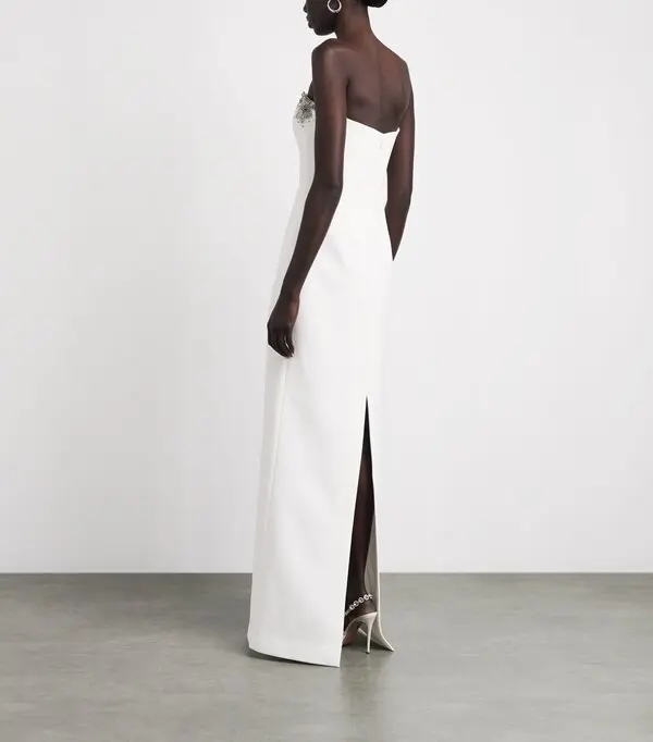 Rebecca Vallance Strapless Embellished Maxi Dress