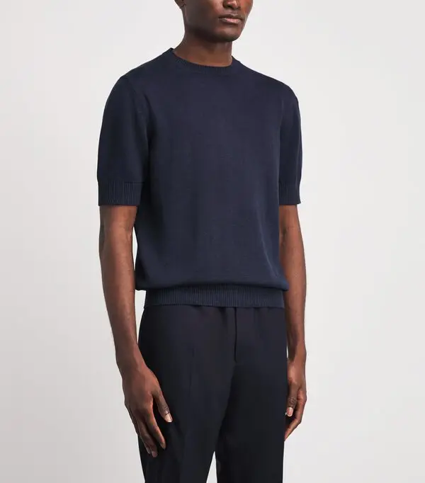 Isaia Silk-linen T-shirt