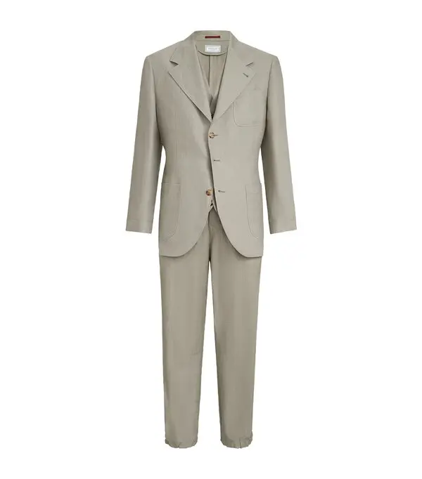 Brunello Cucinelli Linen 3-piece Suit