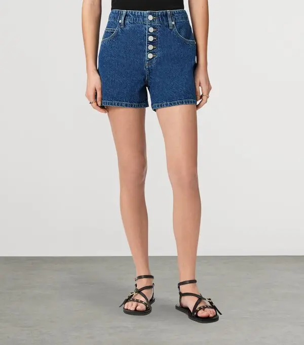 ALLSAINTS Mid-rise Buttoned Denim Shorts