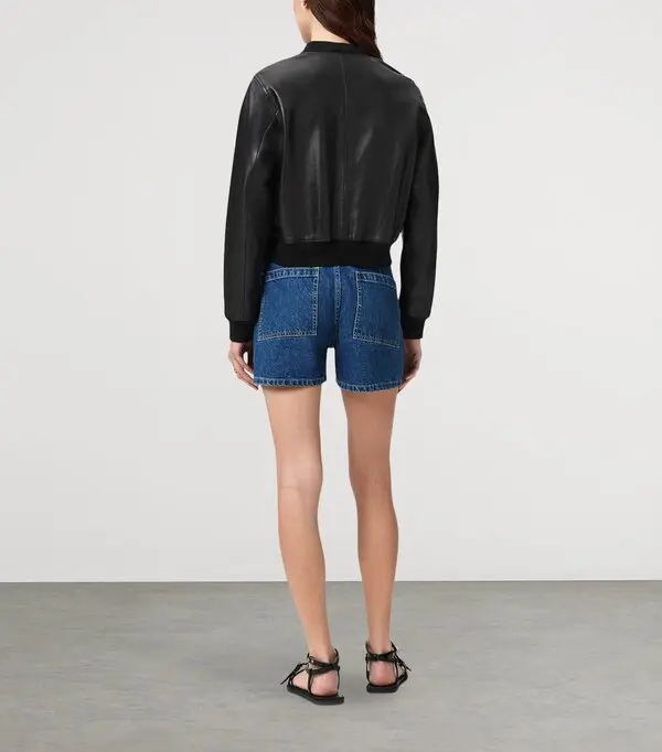 ALLSAINTS Mid-rise Buttoned Denim Shorts