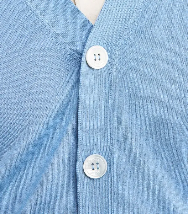 Isaia Silk-cashmere V-neck Cardigan