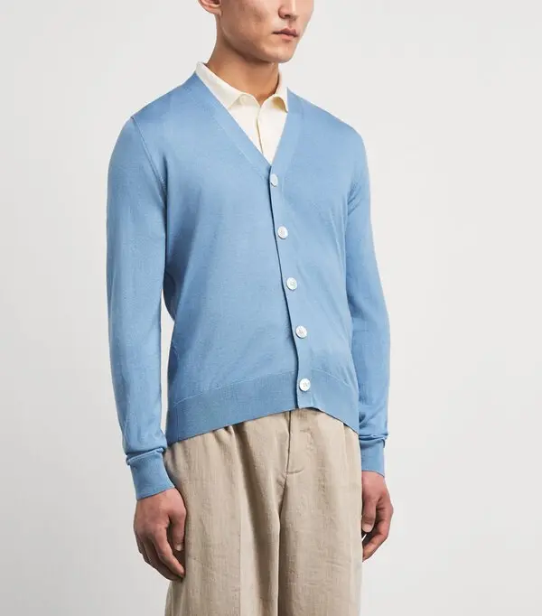 Isaia Silk-cashmere V-neck Cardigan