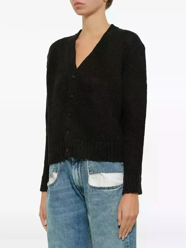 MAISON MARGIELA Four-stitch Logo Hemp Cardigan