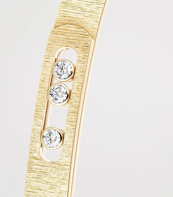 Messika Move Noa Diamond Bangle In 18kt Yellow - Gold