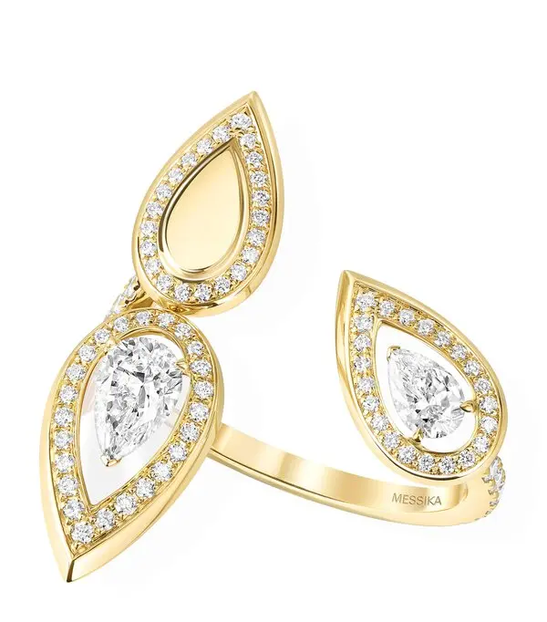 Messika Fiery Trio Diamond Ring - Gold