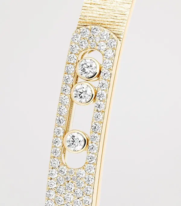 Messika Move Noa Diamond And Yellow Bangle - Gold