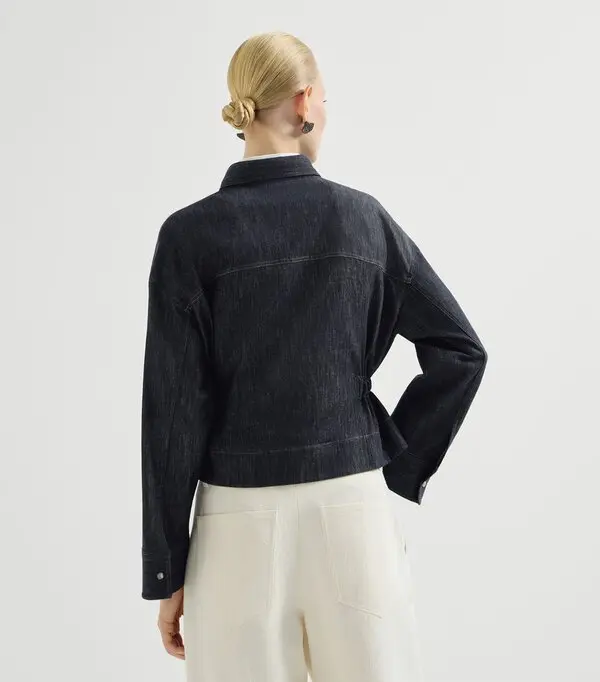 Brunello Cucinelli Denim Shirt With Self-tie Detail