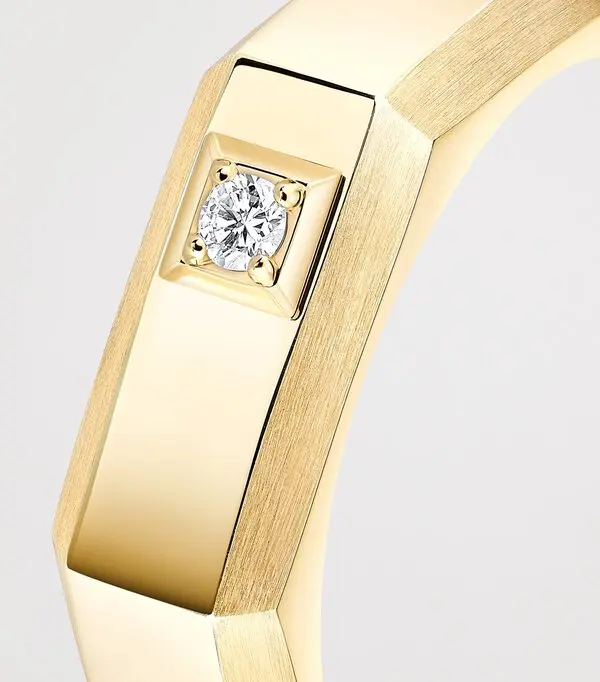 Messika Moderniste Yellow And Diamond Ring