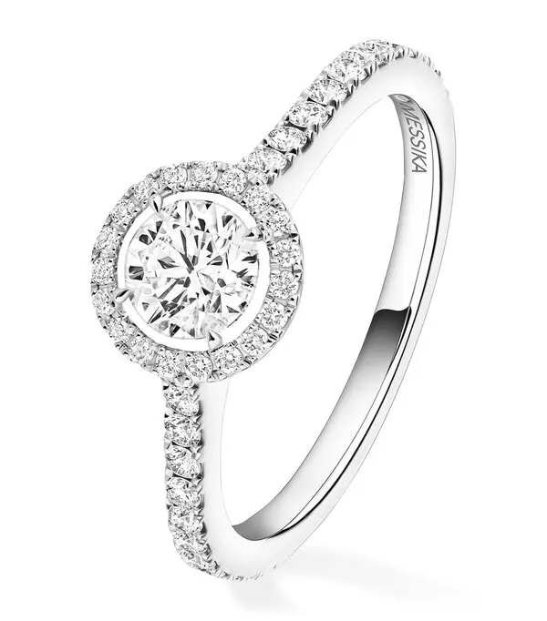 Messika Joy 18 Karat White Gold And Diamond Ring - Silver